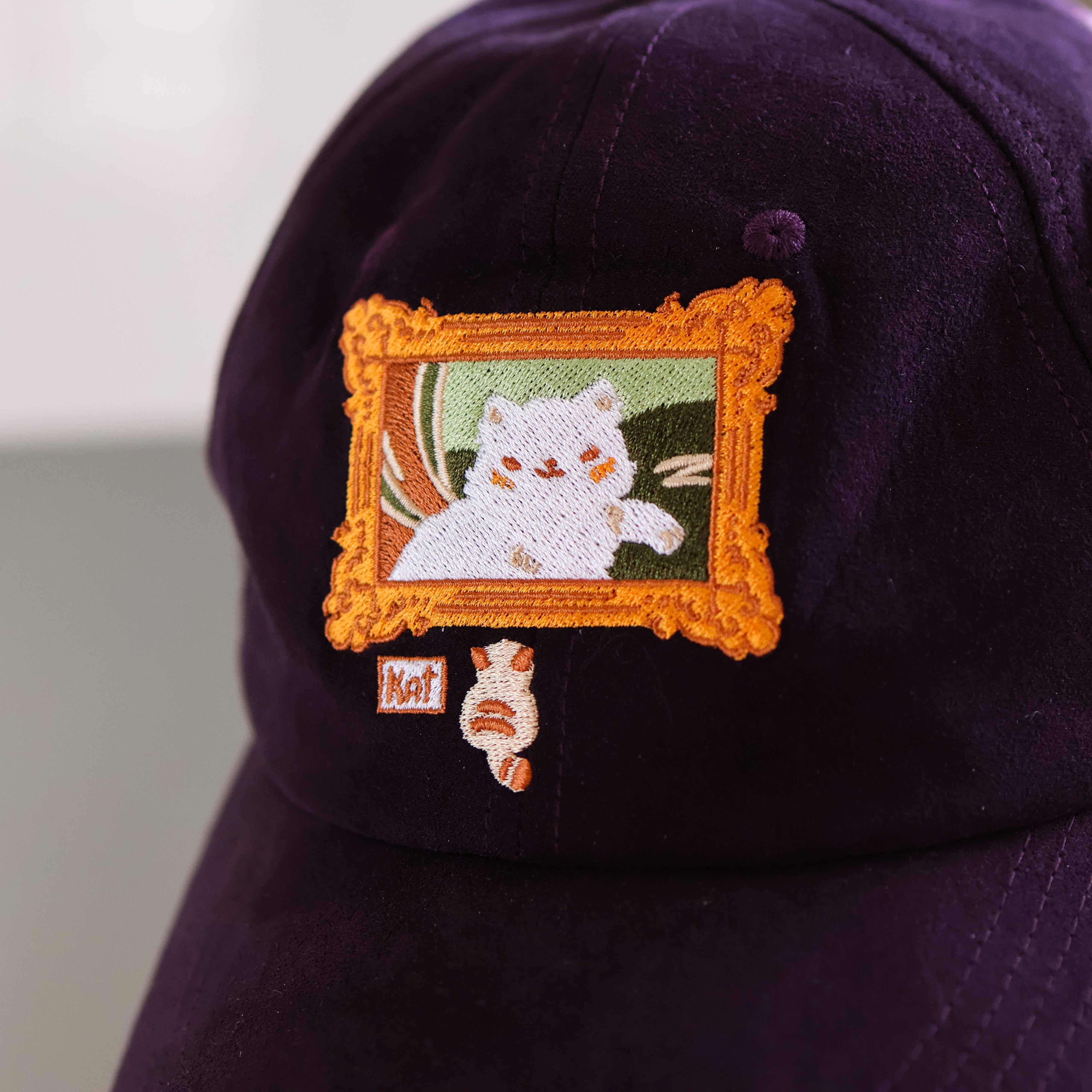 Embroidered Hat - Meowster Piece – thousandskies