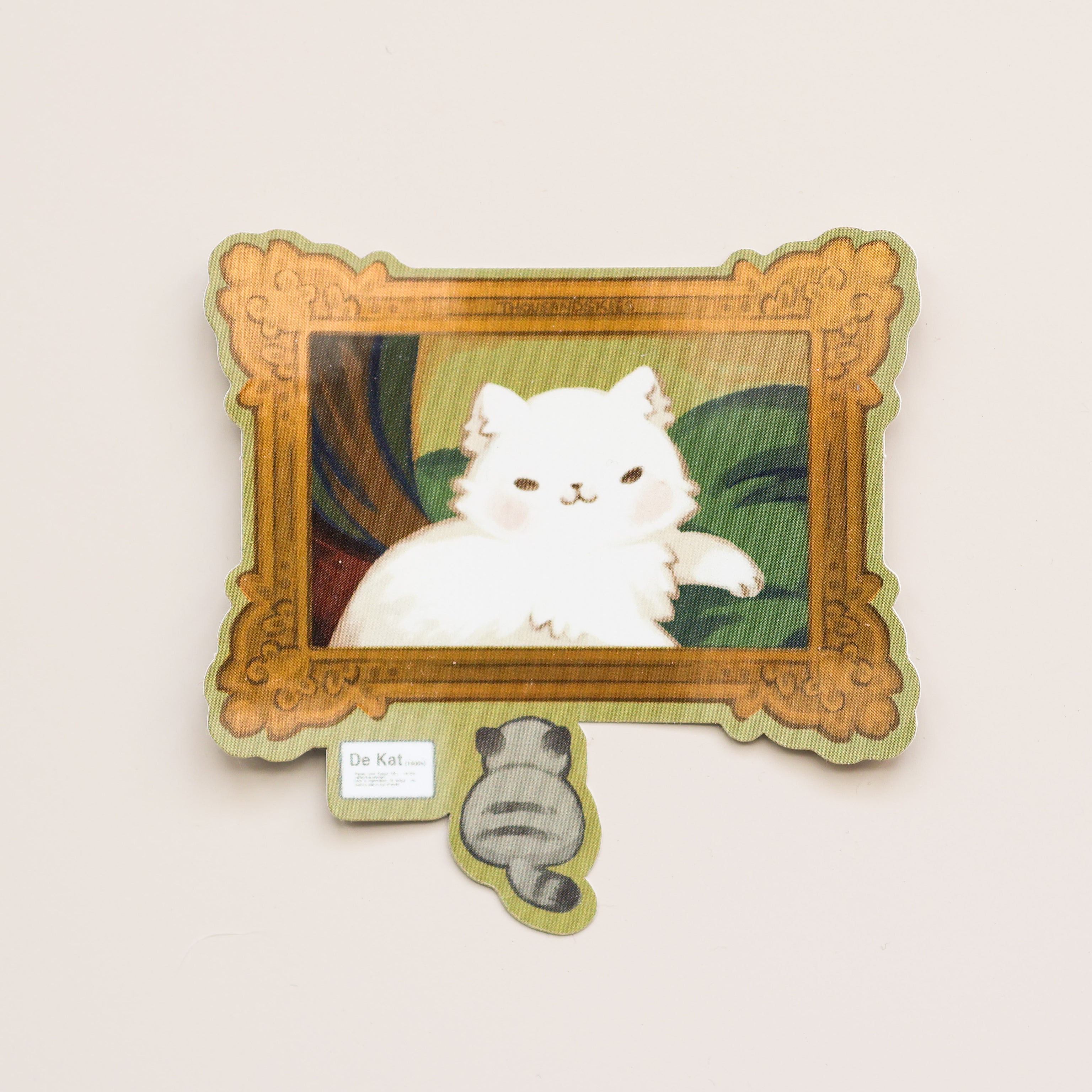 Vinyl Sticker (Holographic) Meowster Piece – thousandskies