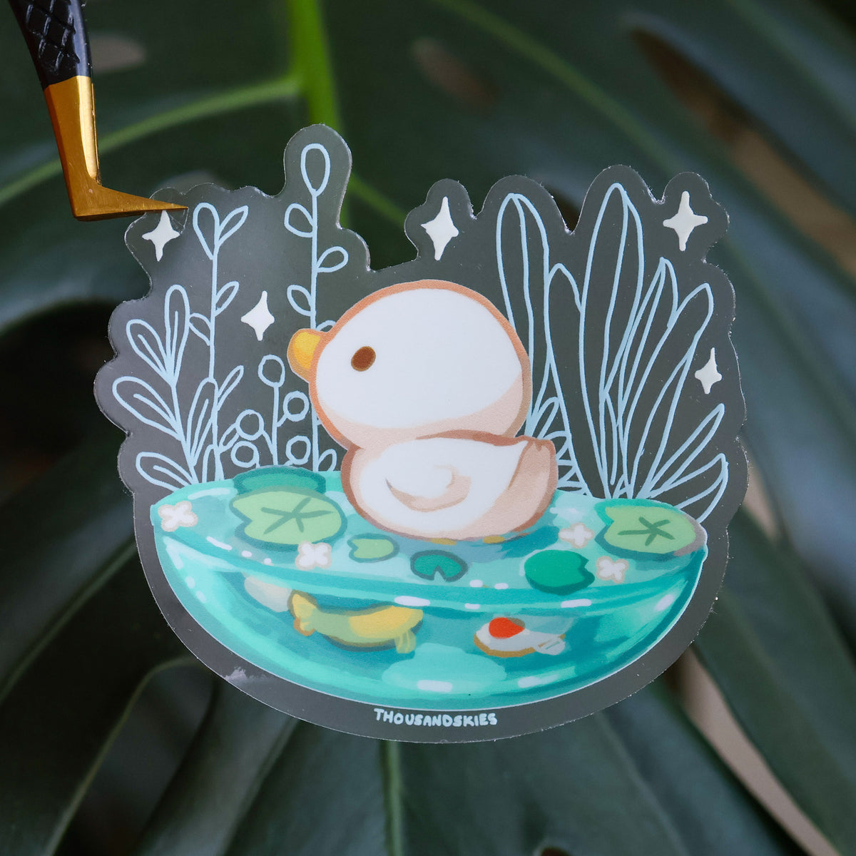Vinyl Sticker (Transparent) Ponder Pond – thousandskies