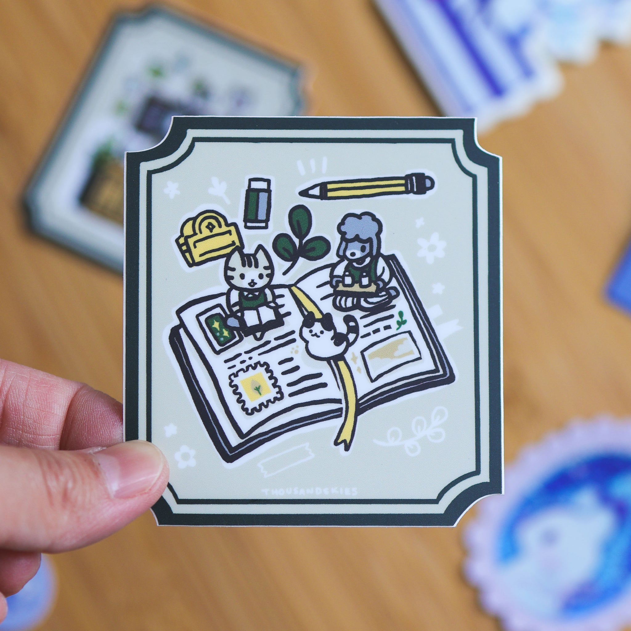 Vinyl Sticker Open Book – thousandskies