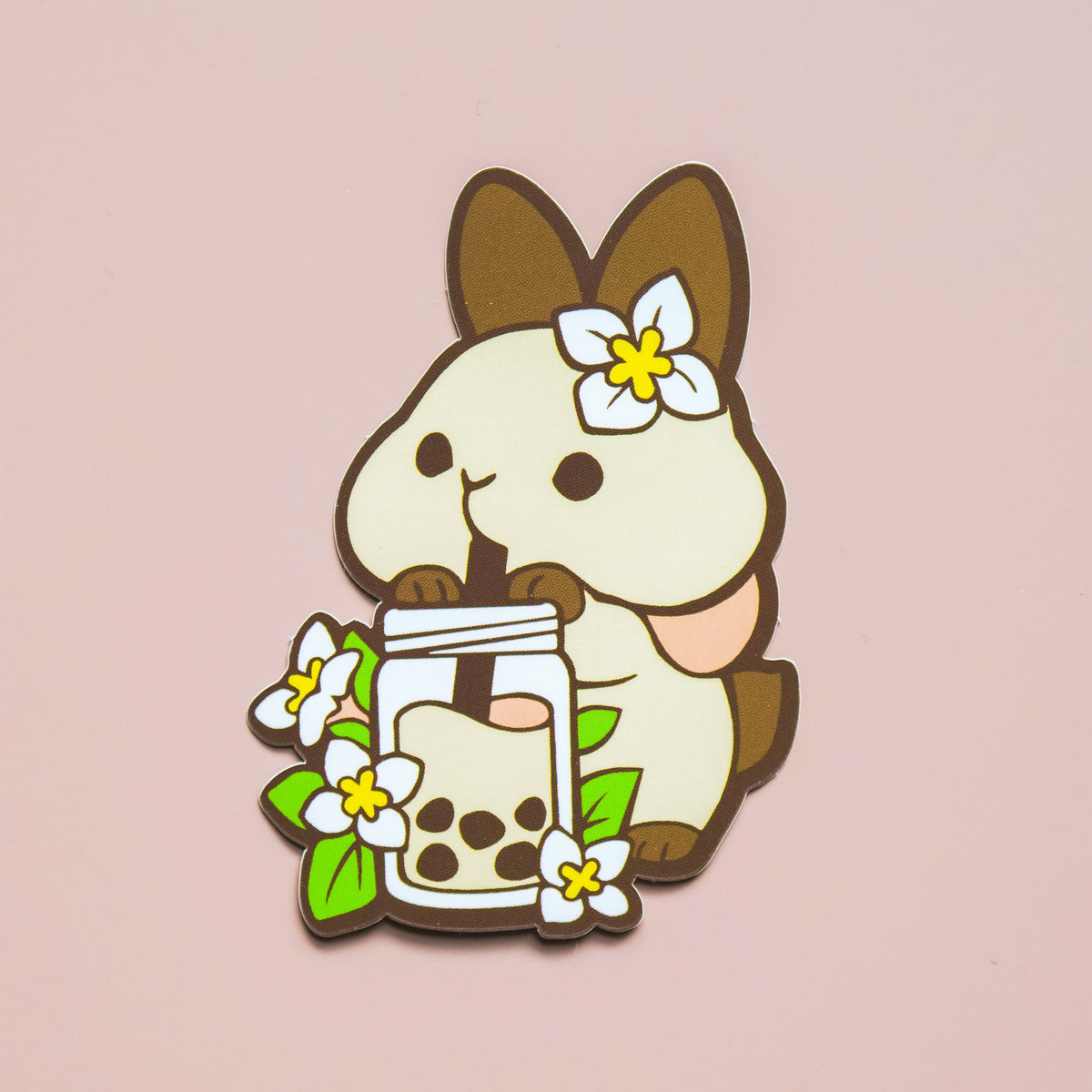 Vinyl Sticker Jasmine Milk Tea Bunny – thousandskies