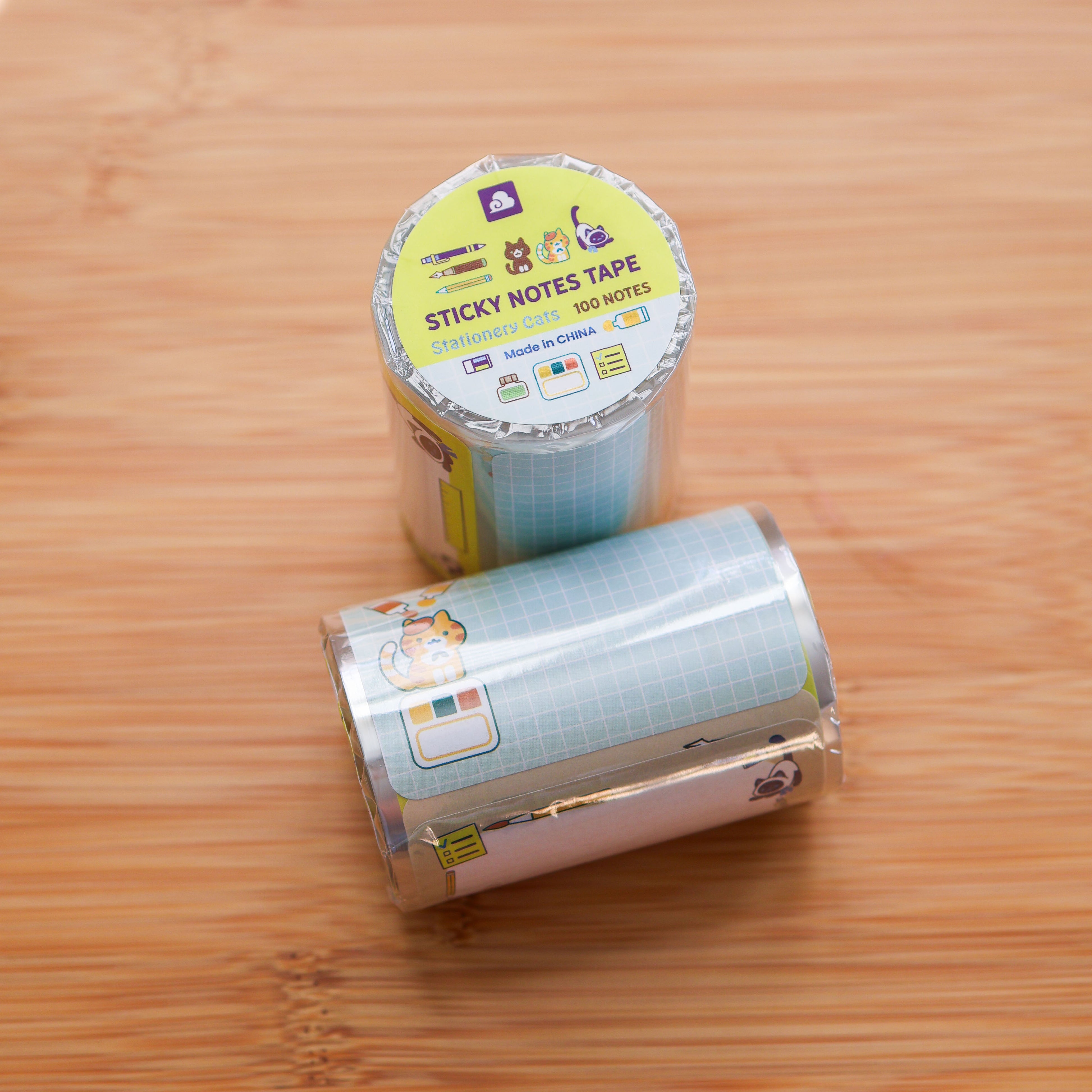 Sticky Notes Tape - Stationery Cats – thousandskies