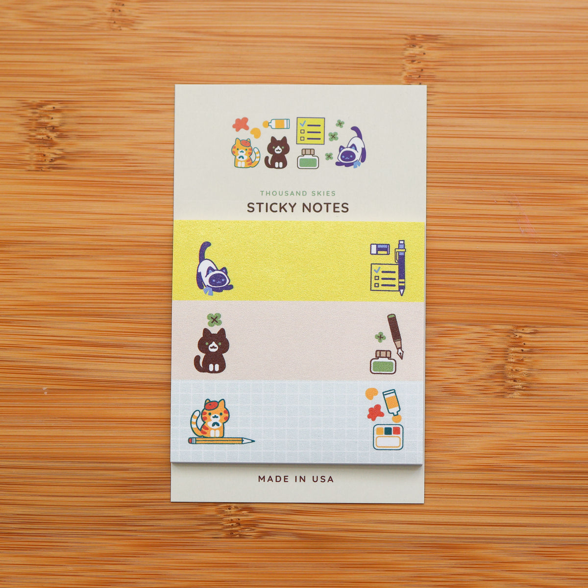 Sticky Notes - Stationery Cats – thousandskies