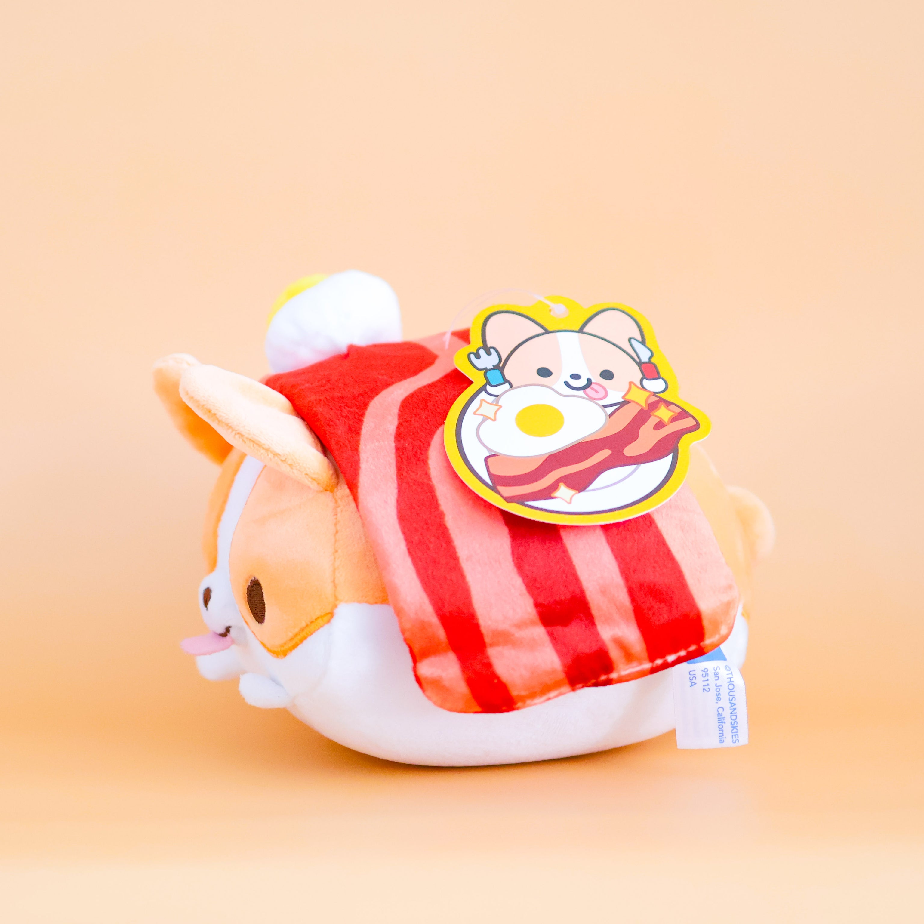 Super Fluffy Corgi - Bacon and Egg Plushie – thousandskies