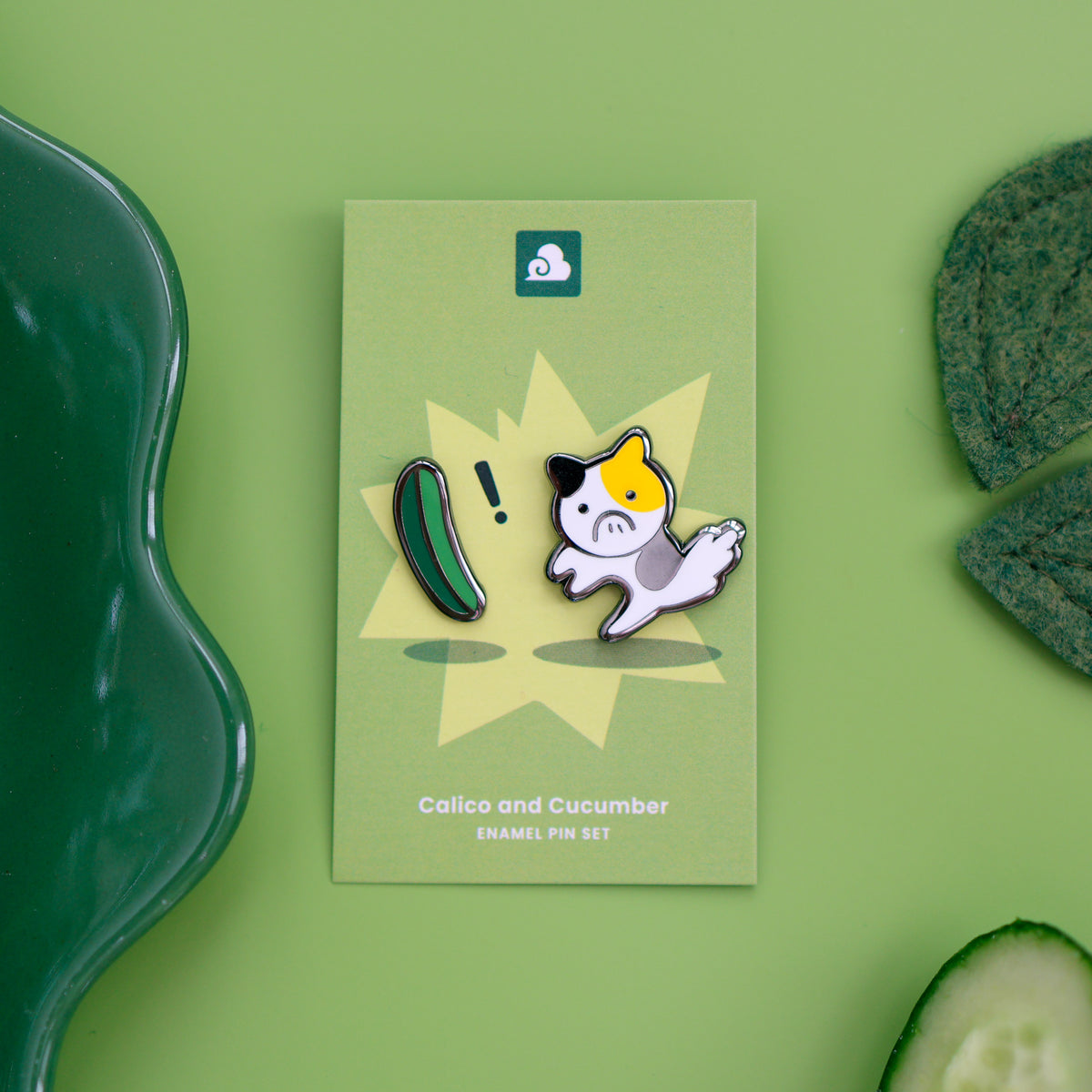 Enamel Pin - Calico and Cucumber Pin Set – thousandskies