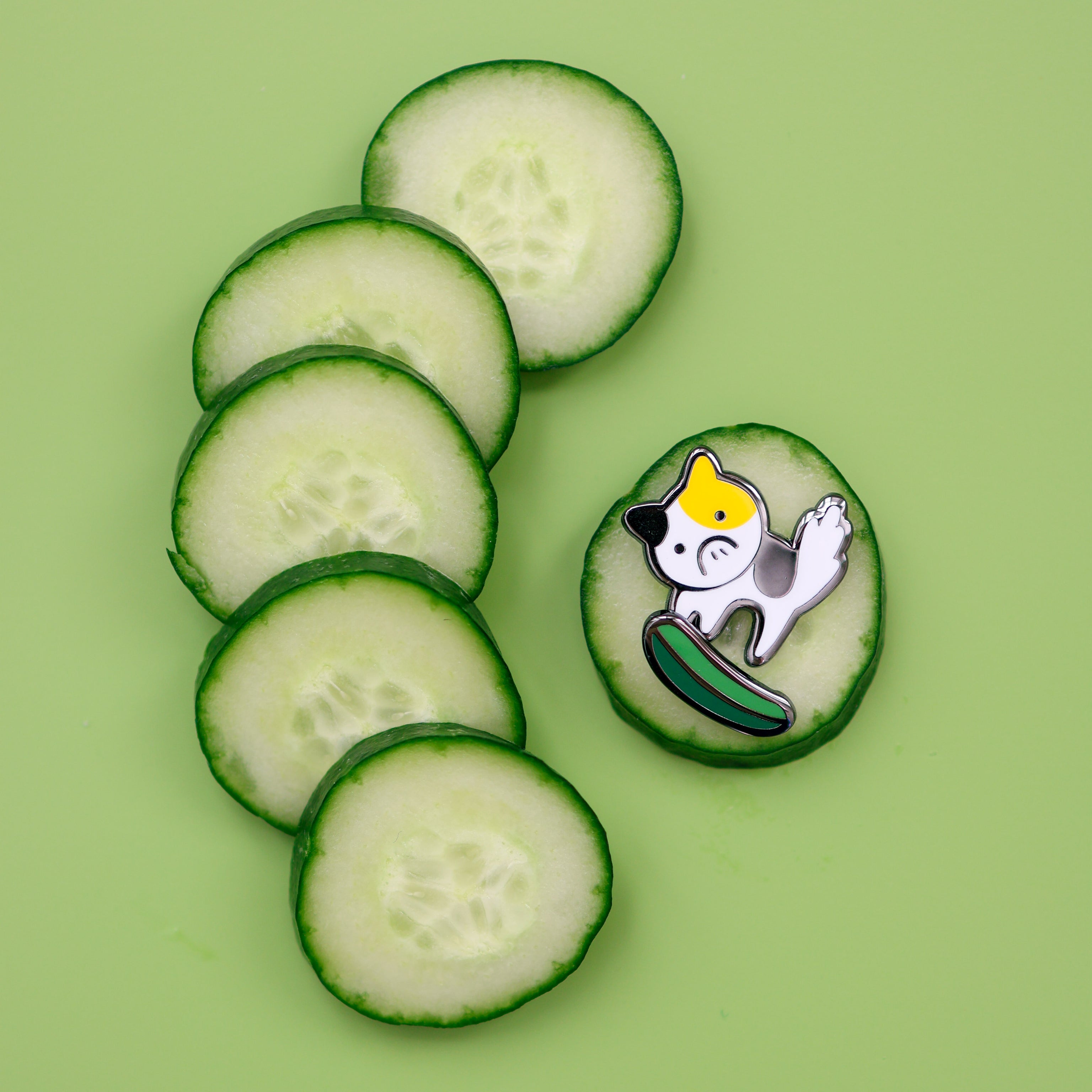 Enamel Pin - Calico and Cucumber Pin Set – thousandskies