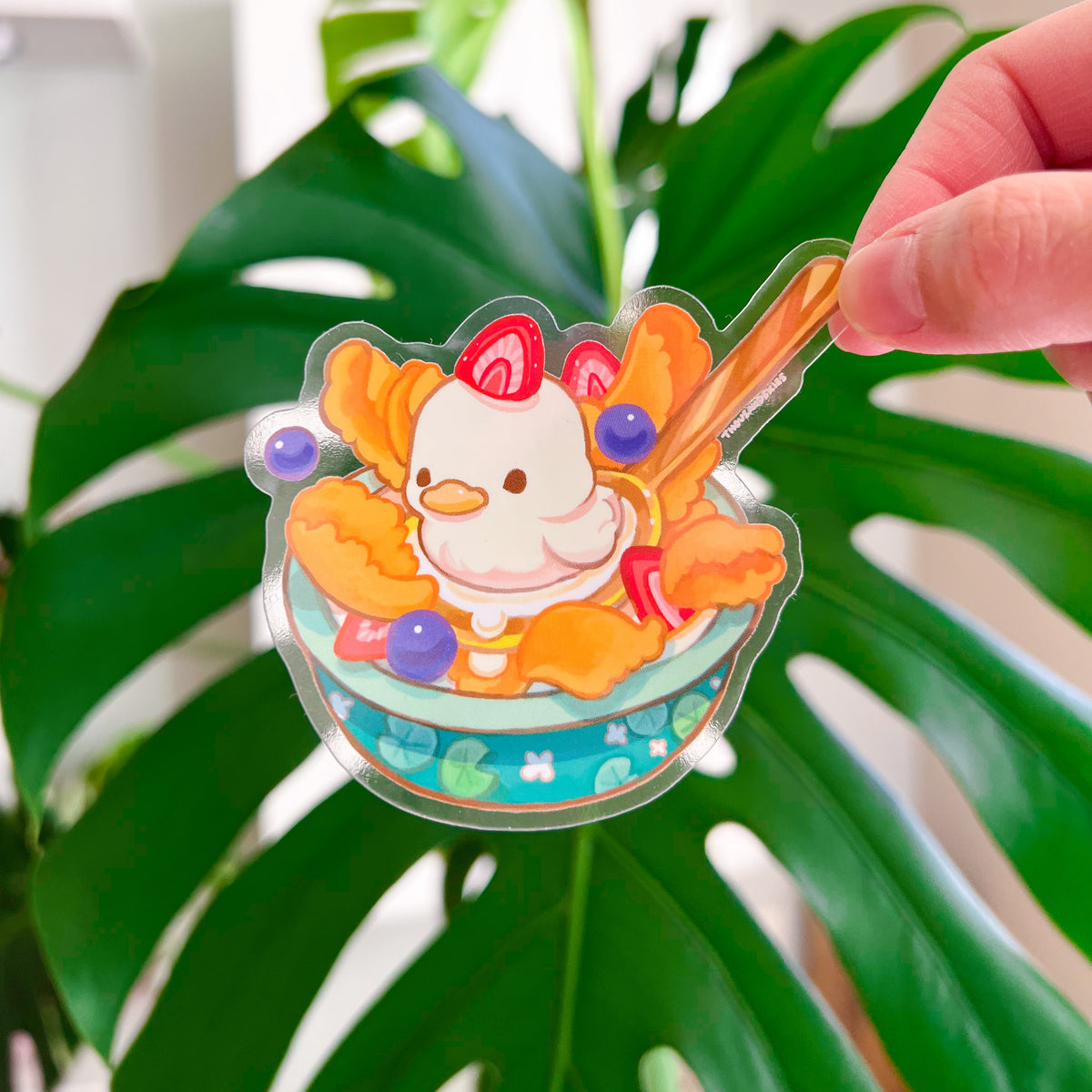 Vinyl Sticker Cornflakes Cereal Duckie – thousandskies