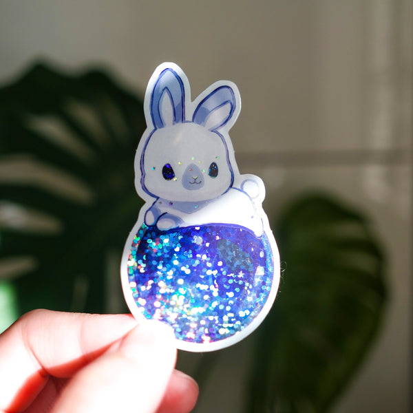 Vinyl Sticker (Holographic) Bunny Universe – thousandskies