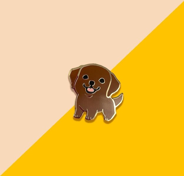 Enamel Pin - Labrador Pin (Chocolate) – thousandskies