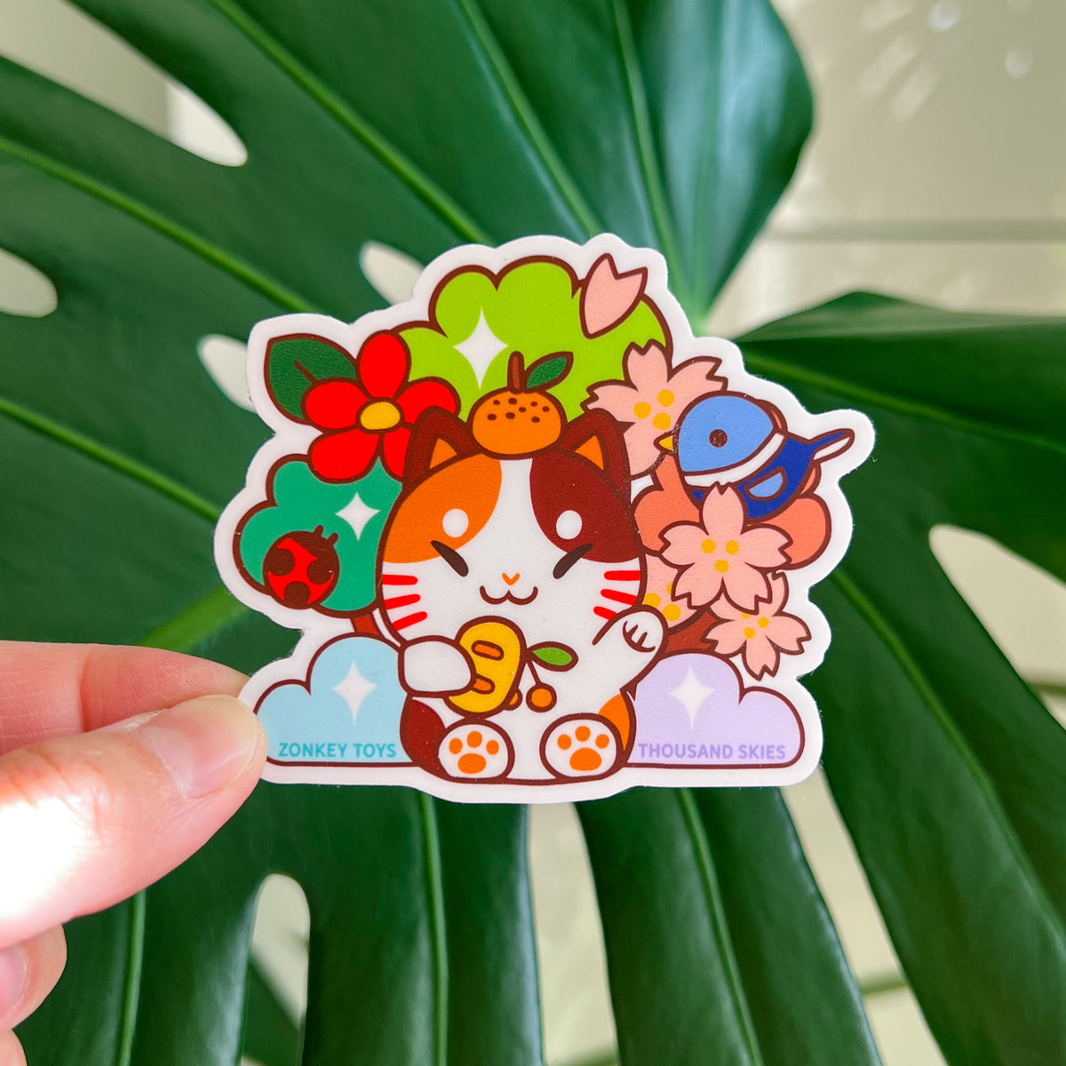 Vinyl Sticker Mandi the Lucky Cat – thousandskies