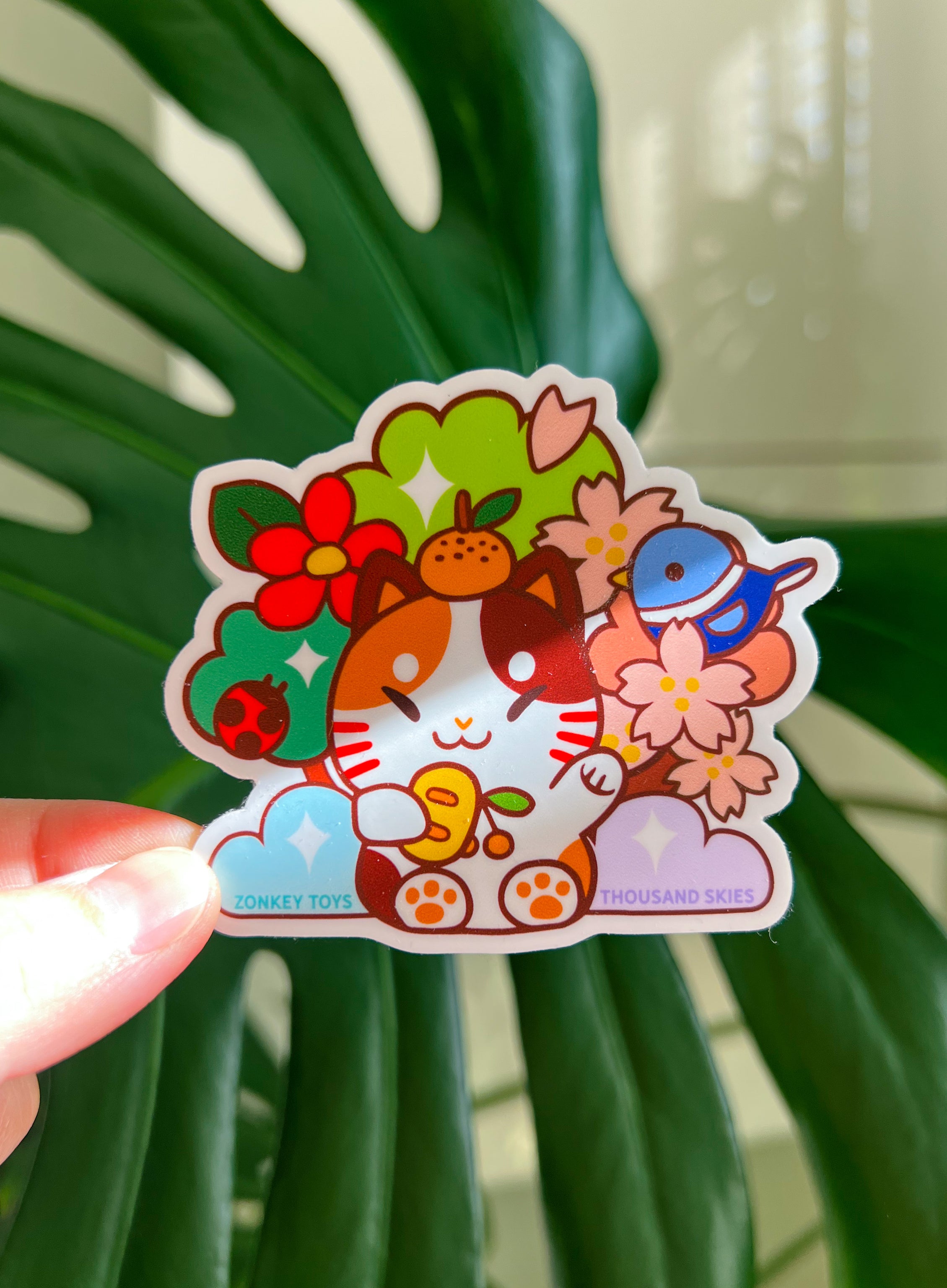 Vinyl Sticker Mandi the Lucky Cat – thousandskies