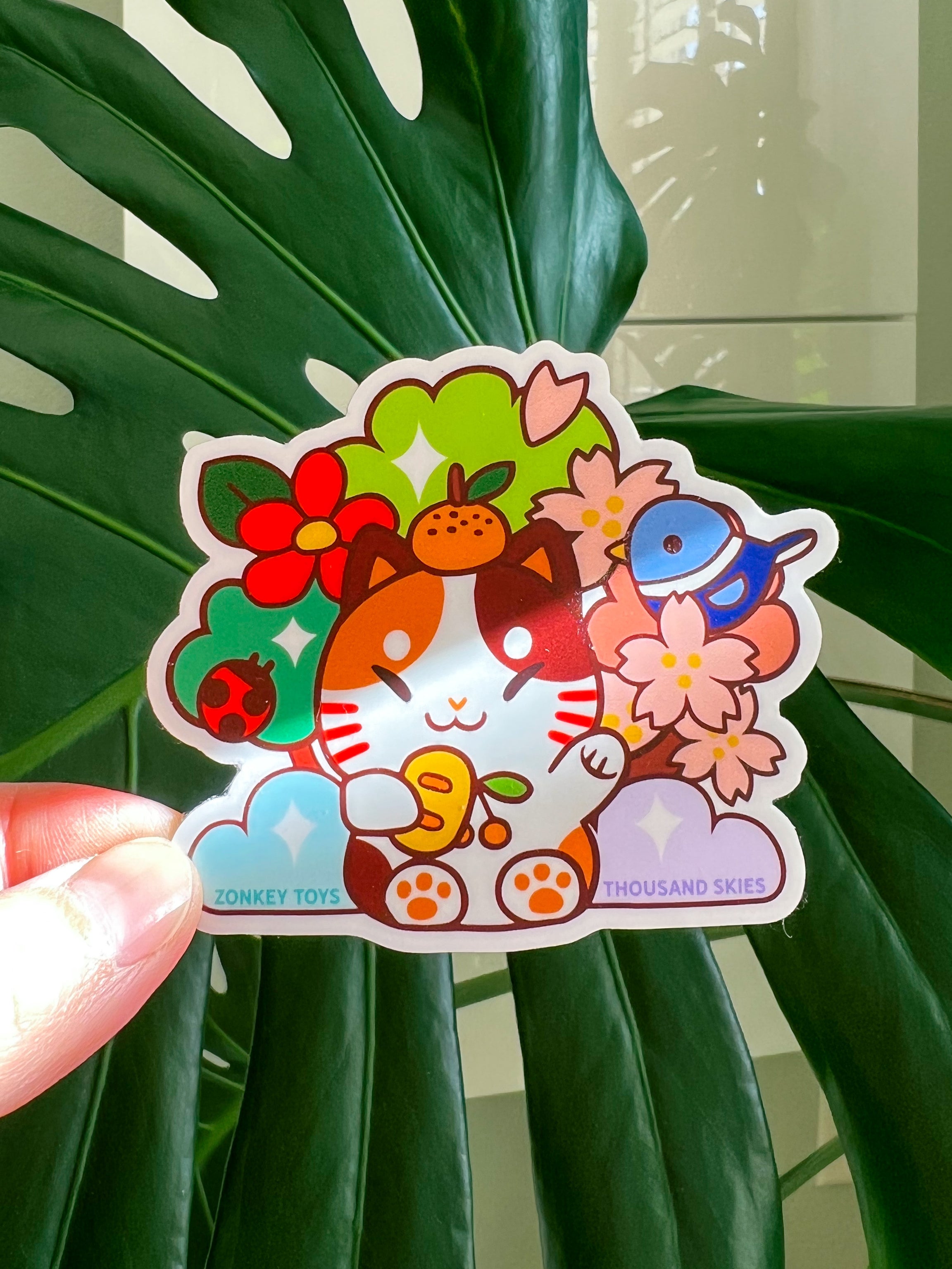 Vinyl Sticker Mandi the Lucky Cat – thousandskies